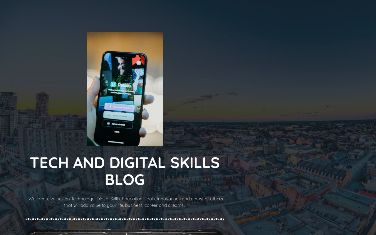 Tech and digital skills
